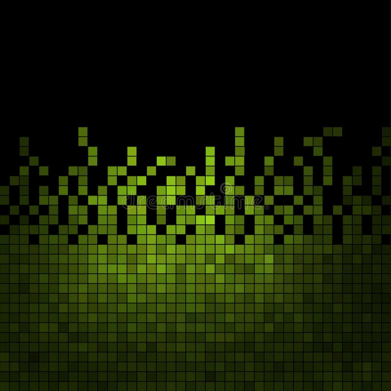 Abstract Square Pixel Background Stock Illustration - Illustration of ...