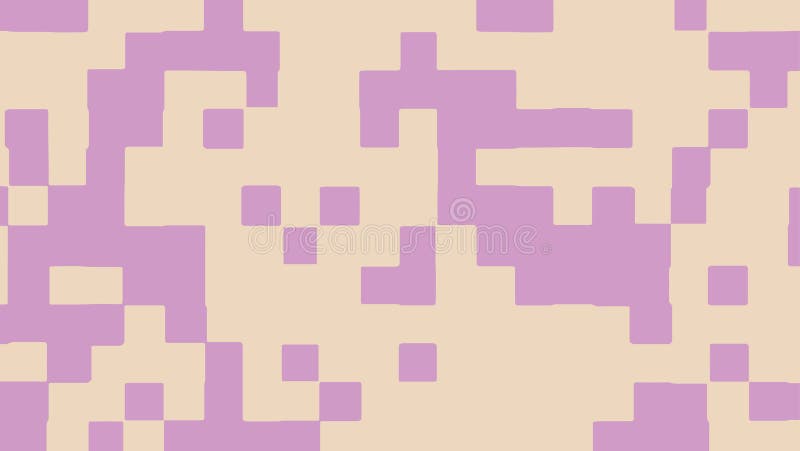 Abstract Square Pixel Background in Purple and Beige Color. Vector ...