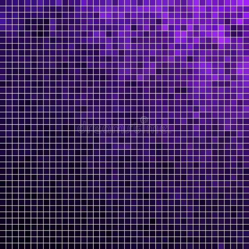 Square Pixel Mosaic Background Stock Illustration - Illustration of ...