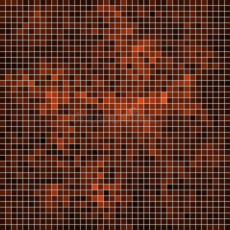 Abstract Square Pixel Mosaic Stock Illustration - Illustration of ...
