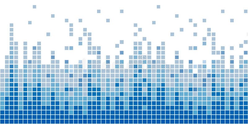 Abstract Square Pixel Mosaic Background Stock Illustration ...