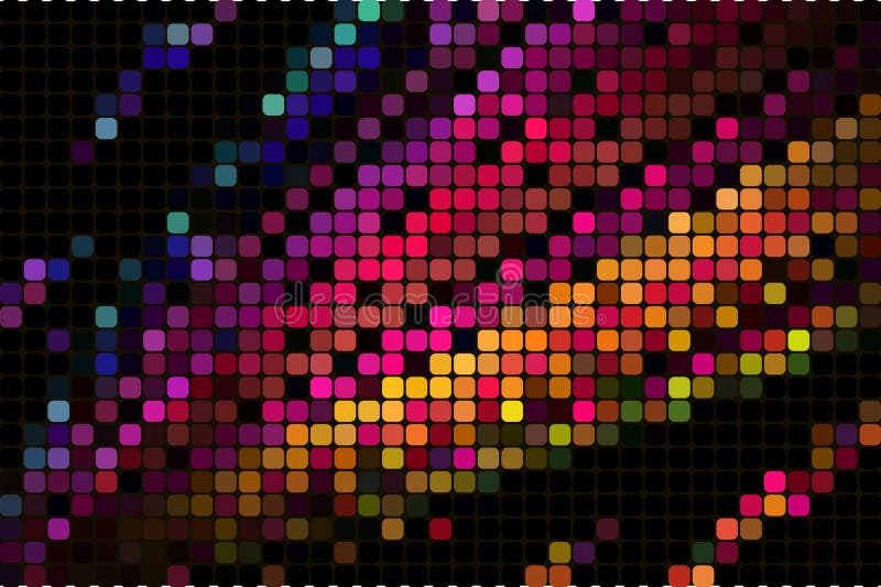 Abstract Square Pixel Mosaic Background. Abstract Geometric Mosaic ...