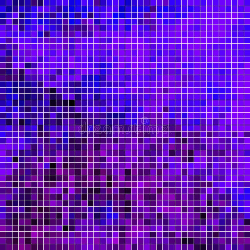 Abstract Square Pixel Mosaic Background Stock Illustration ...