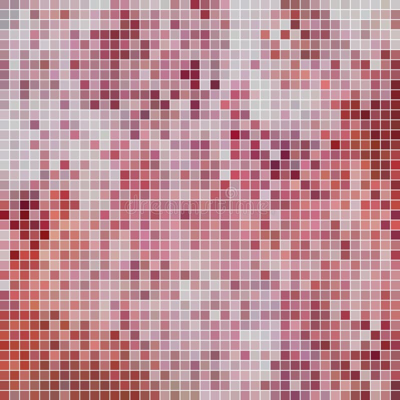 Abstract Square Pixel Mosaic Background Stock Illustration ...