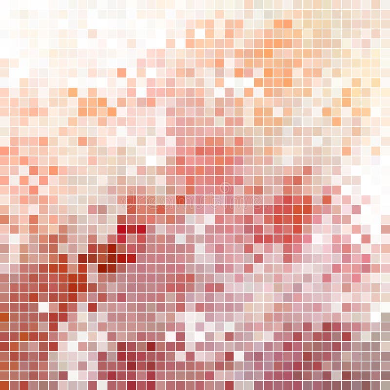 Abstract Square Pixel Mosaic Background Stock Illustration ...