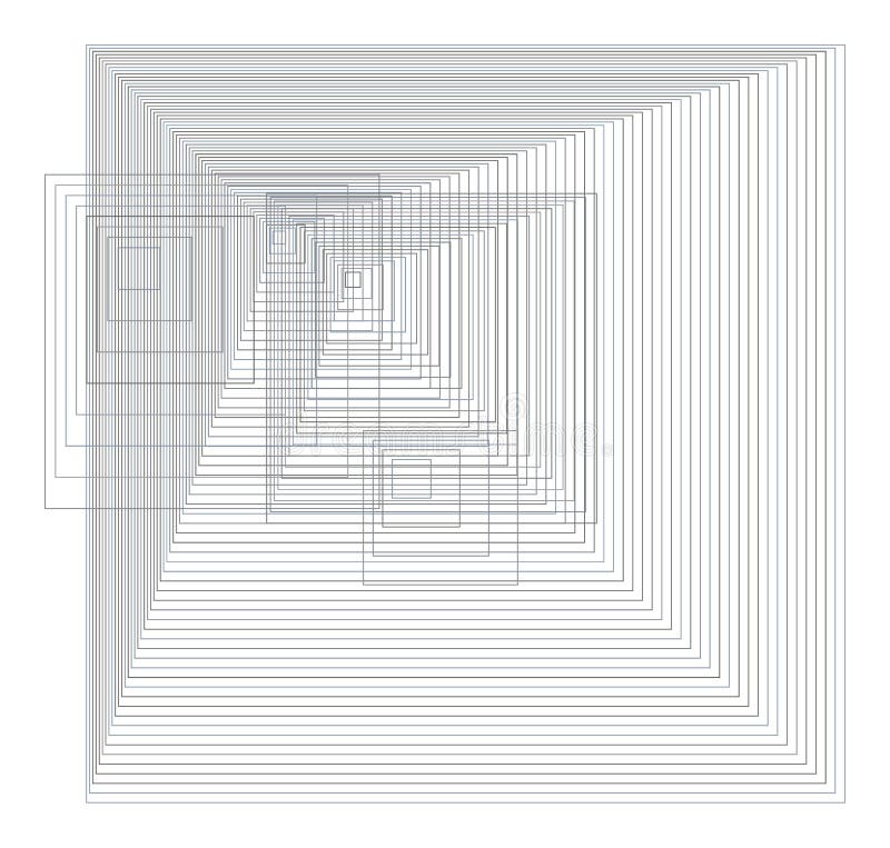 Abstract Square, Rectangle Geometric Pattern. Messy, Illustration ...