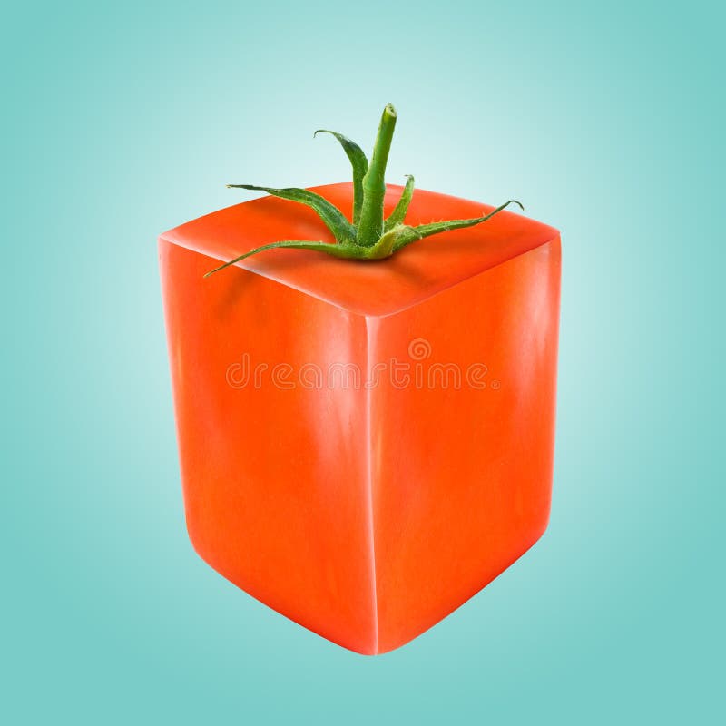 Abstract square red tomato stock illustration. Illustration of ...