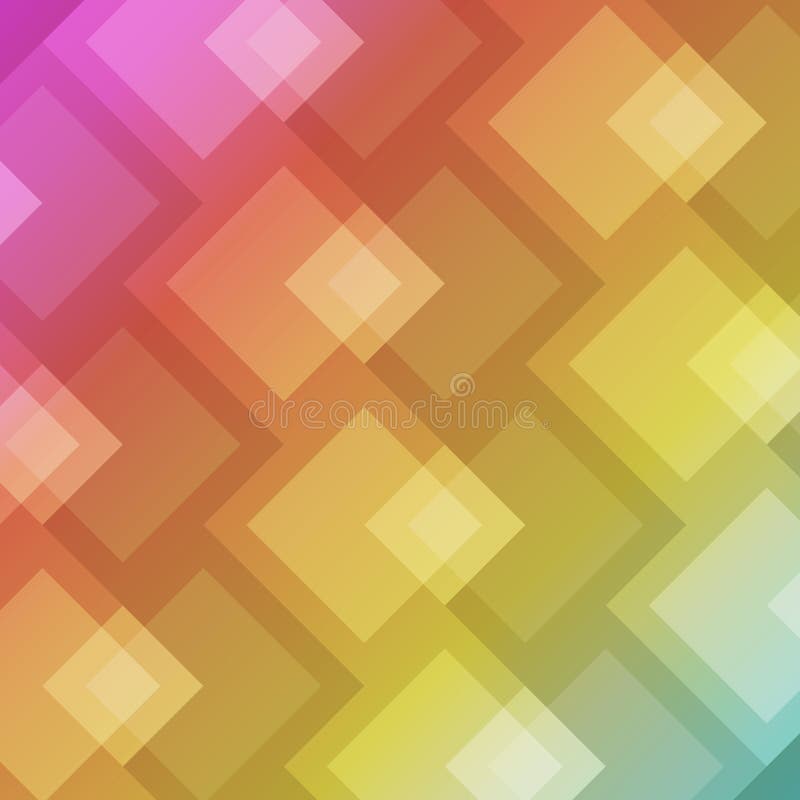 Abstract Square Shape on Colorful Background Stock Vector ...