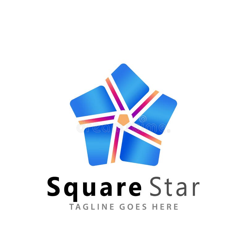 Abstract Square Spinning Company Logos Design Vector Illustration ...