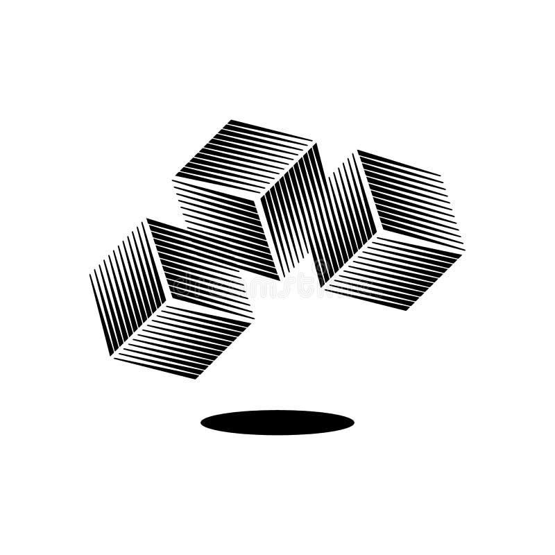 Abstract Square Storage Box Logo Design Vector Illustration Stock ...