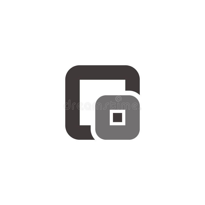 Abstract Square Stripes Box Symbol Logo Vector Stock Vector ...