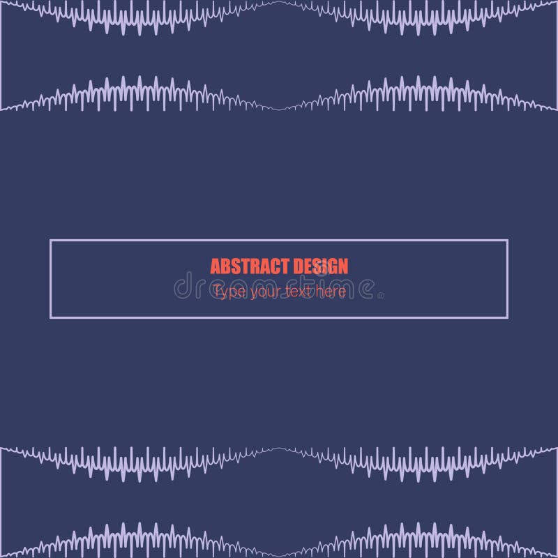 Abstract Square Template with Dynamic Curved Lines Stock Vector ...