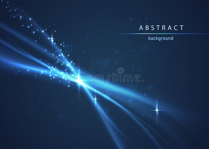 Abstract Square Template. Smoky Dark Blue Wave Flow Stock Illustration ...