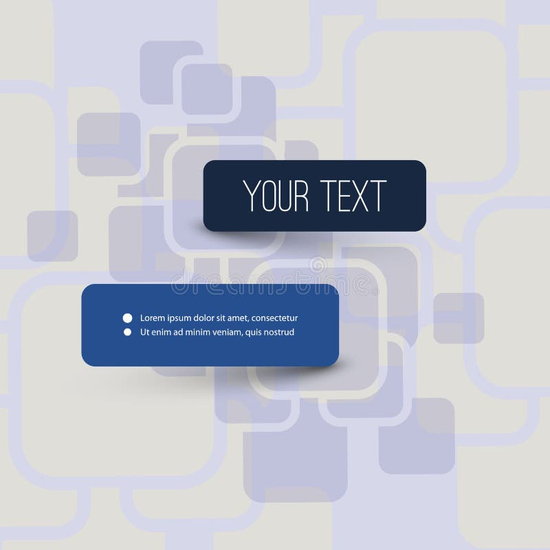 Abstract Squares Background with Minimal Text Box Design Stock Vector ...