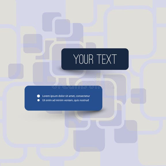 Abstract Squares Background with Minimal Text Box Design Stock Vector ...