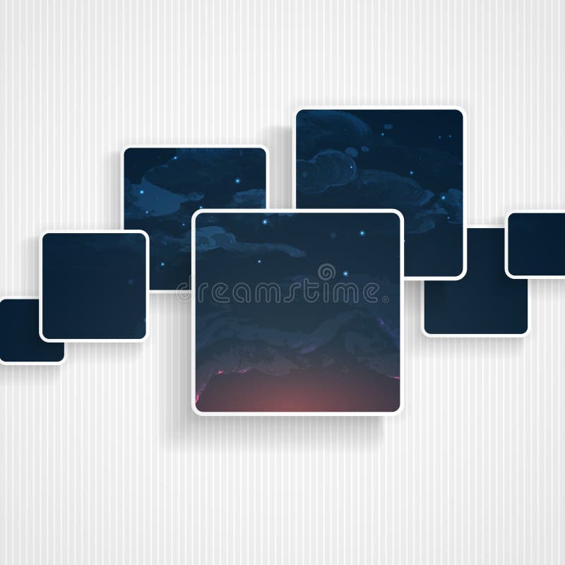 Abstract Squares Background Stock Vector - Illustration of navy ...