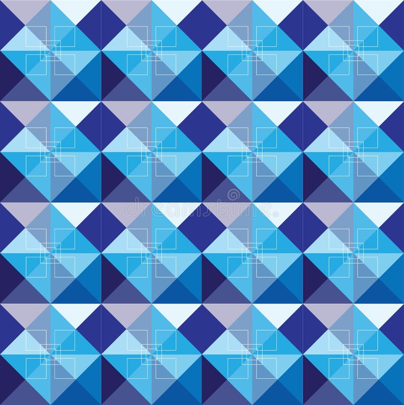 Squares Pattern Blue and Green Background Stock Vector - Illustration ...