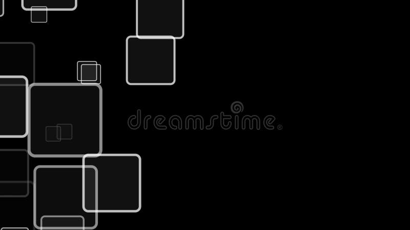 Abstract Squares with Glowing Outlines. Stock Video - Video of ...