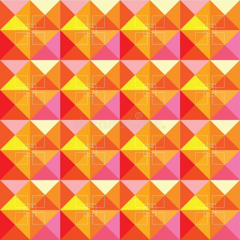 Abstract Squares Warm Pattern Design Stock Vector - Illustration of ...