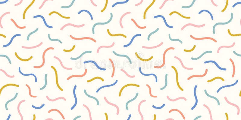 Abstract Squiggle Pattern Background Border. Fun Modern Design Element ...