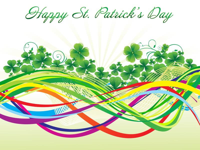 Abstract St Patrick Background Stock Vector - Illustration of clover ...