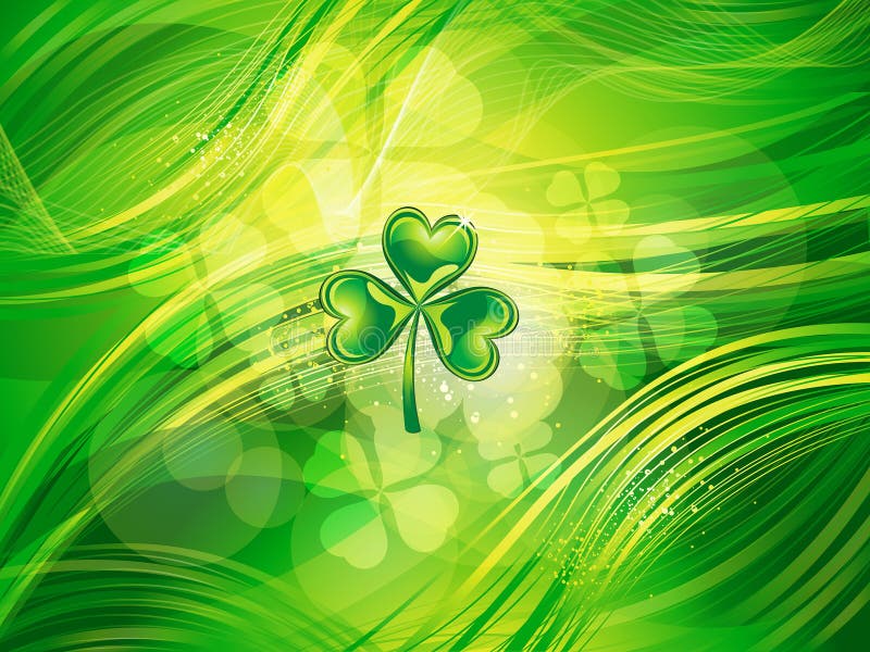 Abstract St Patrick Clover Background Stock Vector - Illustration of ...