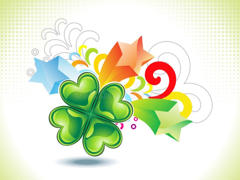 Abstract St Patrick Clover Explode Stock Vector - Illustration of ...