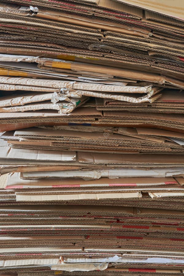 Stack of Cardboard, Full Frame Abstract Stock Photo - Image of carton ...