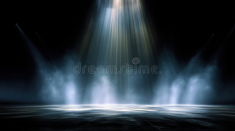 Abstract Stage with Dramatic Lighting Stock Illustration - Illustration ...