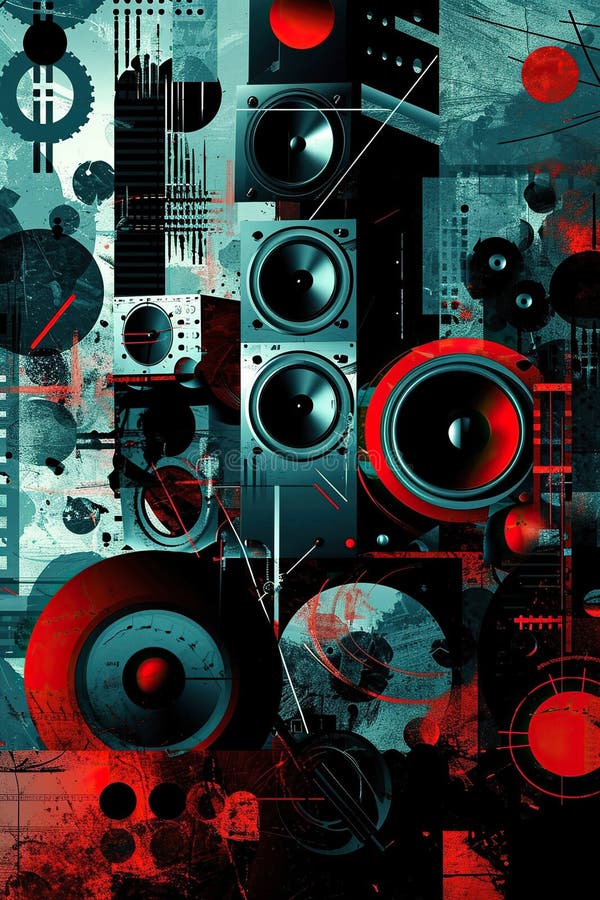Abstract Stage Graphics Resembling a Stage Setup Stock Illustration ...