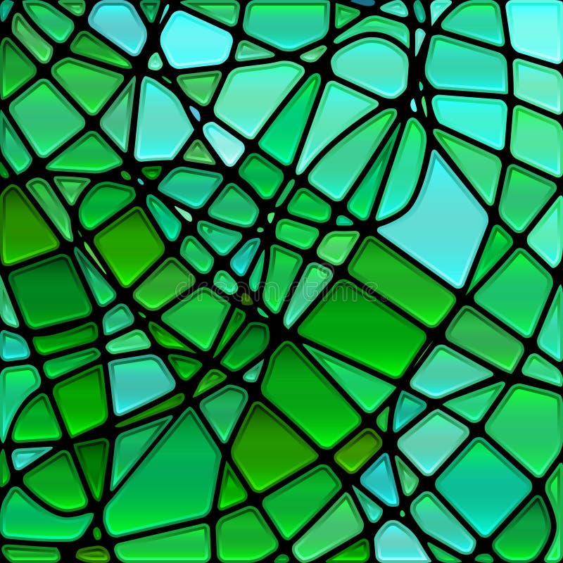 Abstract Stained-glass Mosaic Background Stock Illustration ...