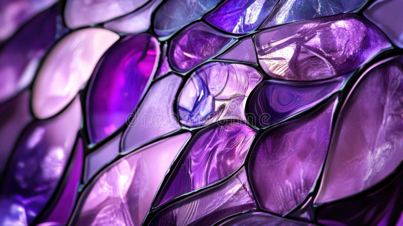 Abstract Stained Glass Pattern in Vibrant Colors Stock Image - Image of ...