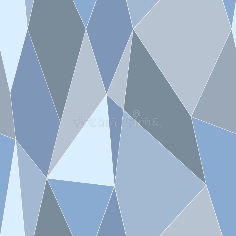 Abstract Stained Glass Style Seamless Pattern. Polygonal Low Poly ...