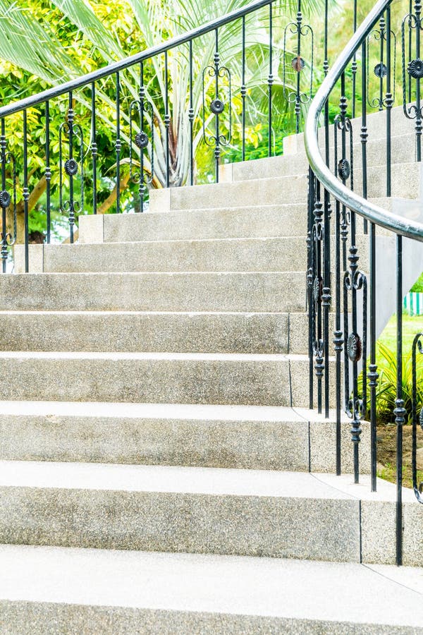Abstract Stair Step in Garden Stock Image - Image of material, exterior ...