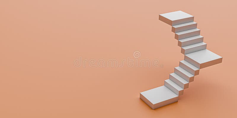 Abstract Staircase. Stairs with Steps and Blank Copy Space Background ...