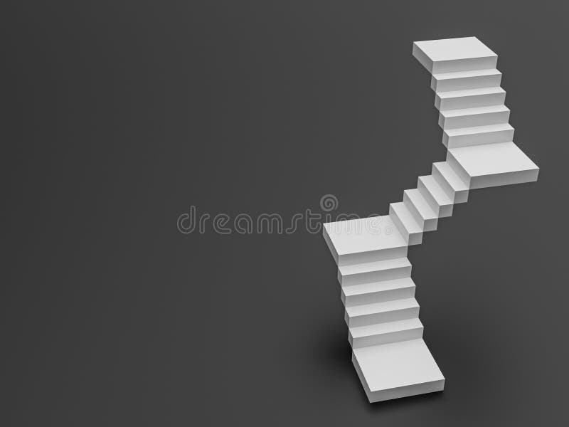 Abstract Staircase. Stairs with Steps and Blank Copy Space Background ...