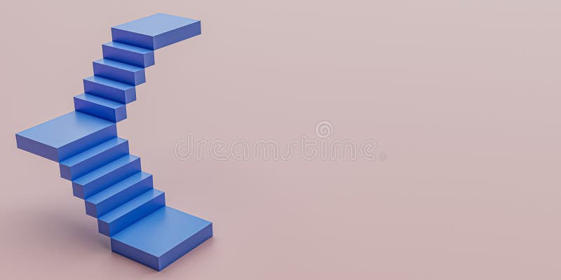 Abstract Staircase. Stairs with Steps and Blank Copy Space Background ...