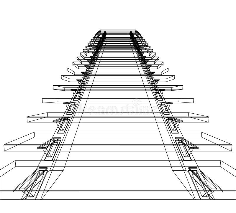 Abstract Architectural Construction Stock Illustration - Illustration ...