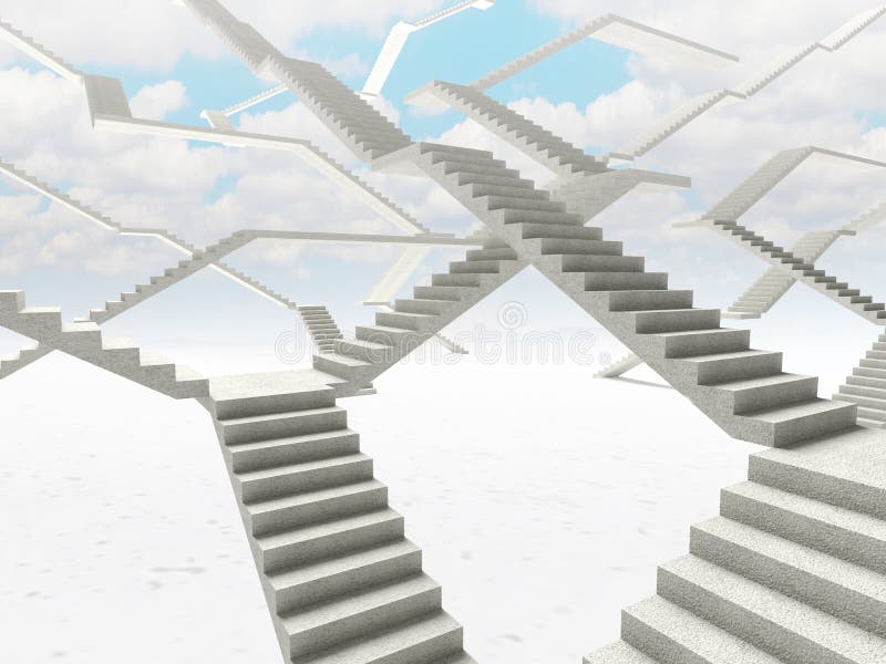 Abstract stairs background stock illustration. Illustration of concept ...