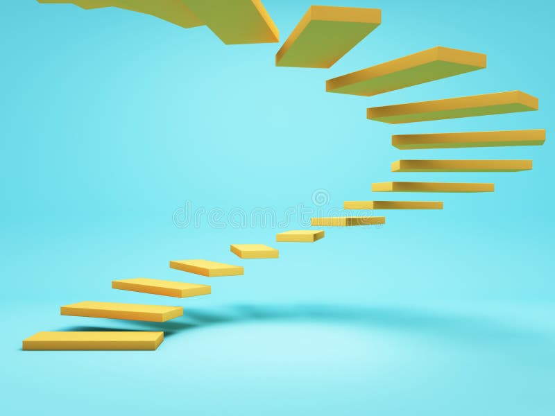 Abstract Stairs, Conceptual Art Stock Illustration - Illustration of ...
