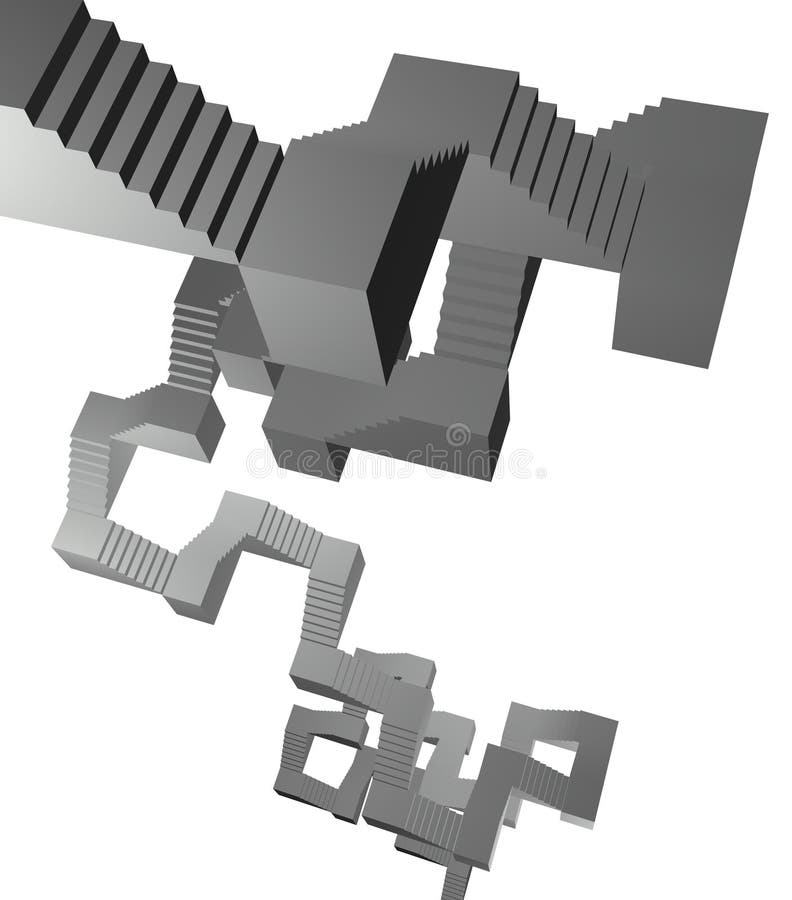 Abstract stairs stock illustration. Illustration of staircase - 61660191