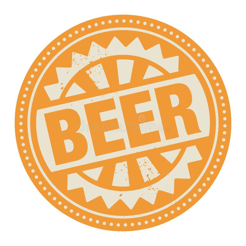 Abstract Stamp or Label with the Text Beer Written Inside Stock Vector ...