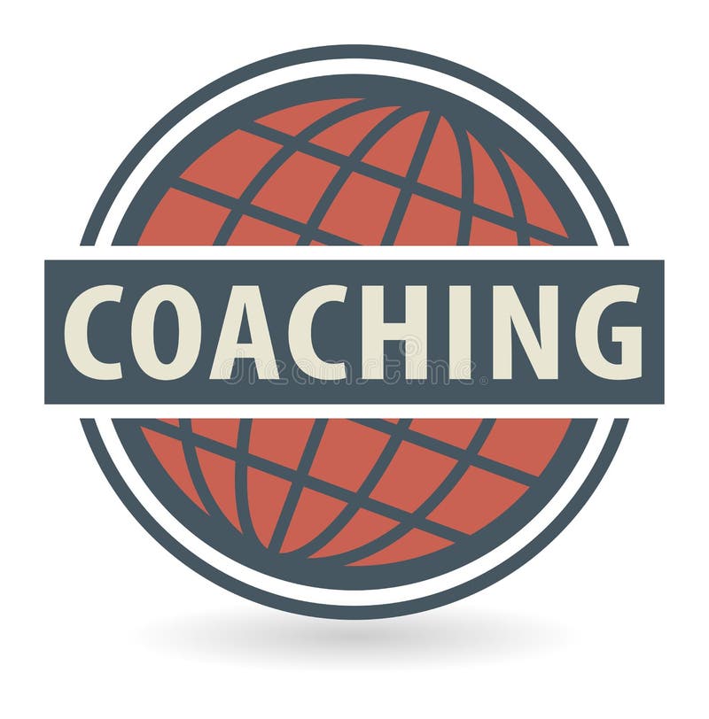 Text Coaching. Education Concept . Logo Element and Abstract Web Icon ...