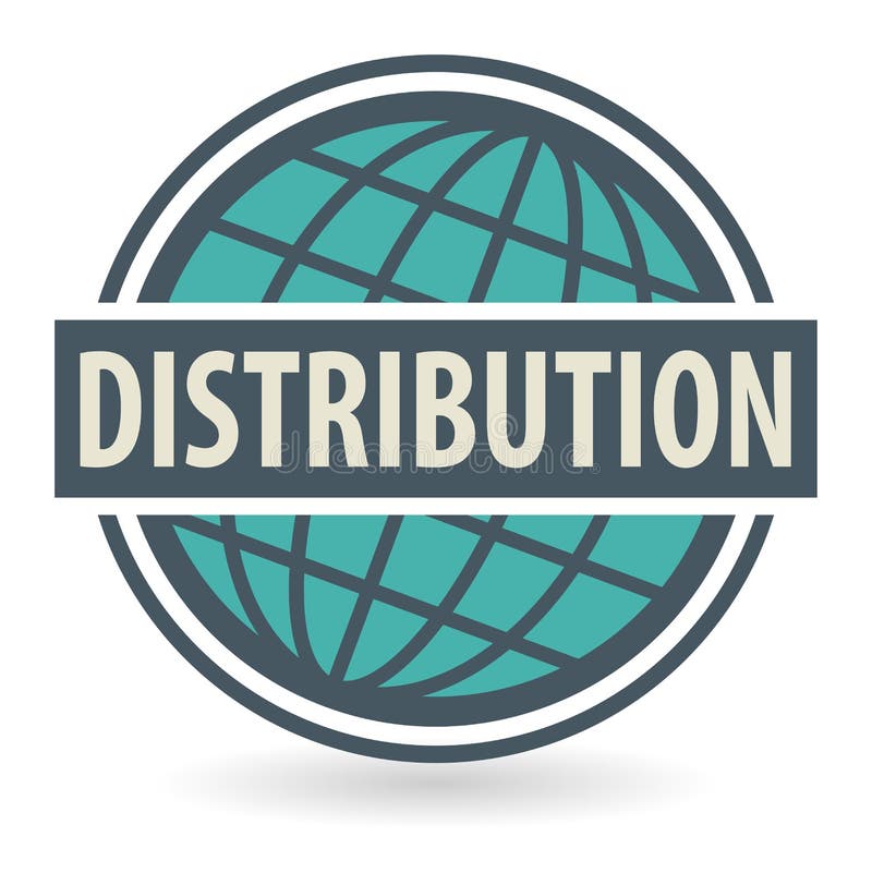 Abstract Stamp or Label with the Text Distribution Stock Vector ...