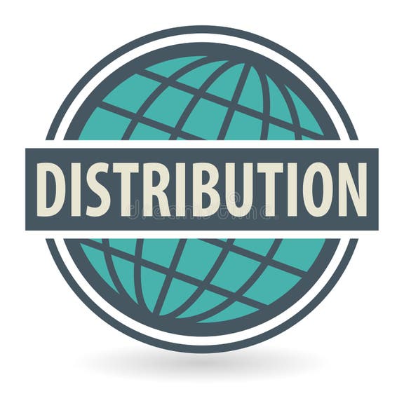 Abstract Stamp or Label with the Text Distribution Stock Vector ...