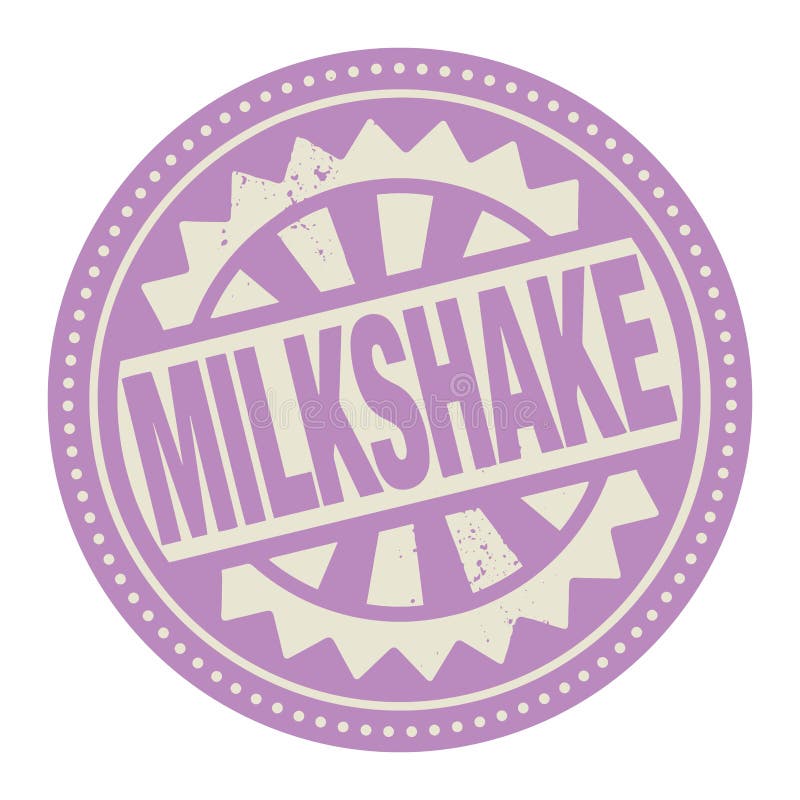 Abstract Stamp or Label with the Text Milkshake Written Inside Stock ...