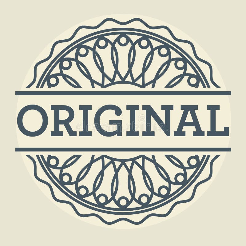 Abstract Stamp or Label with Text Original Stock Vector - Illustration ...