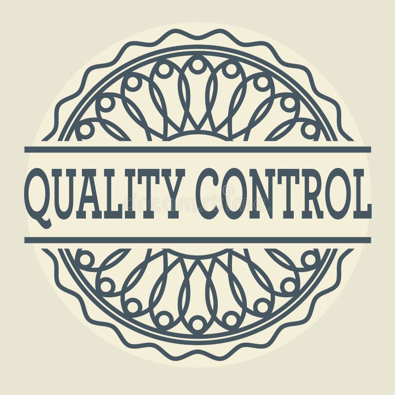 Abstract Stamp Or Label With Text Quality Control Stock Vector ...