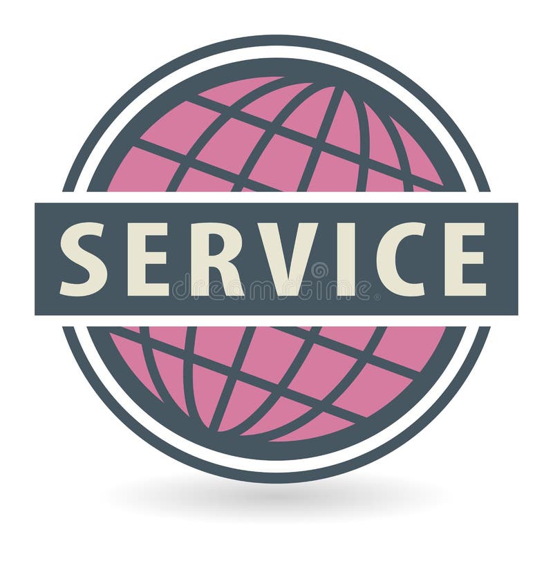Abstract Stamp or Label with the Text Service Stock Vector ...
