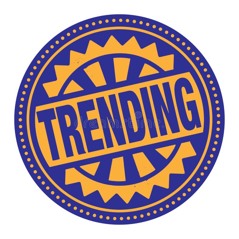 Abstract Stamp or Label with the Text Trending Stock Vector ...